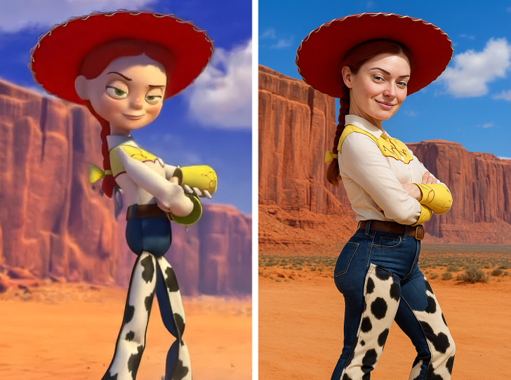 Artist redraws Disney characters with realistic proportions
