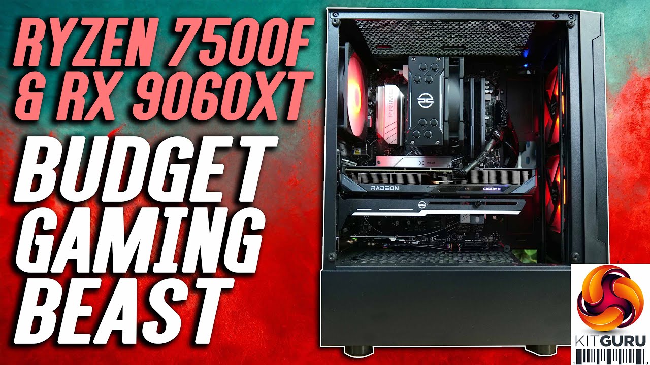 £999 gaming PC review: Ryzen 7500F + RX 9060 XT for a grand!