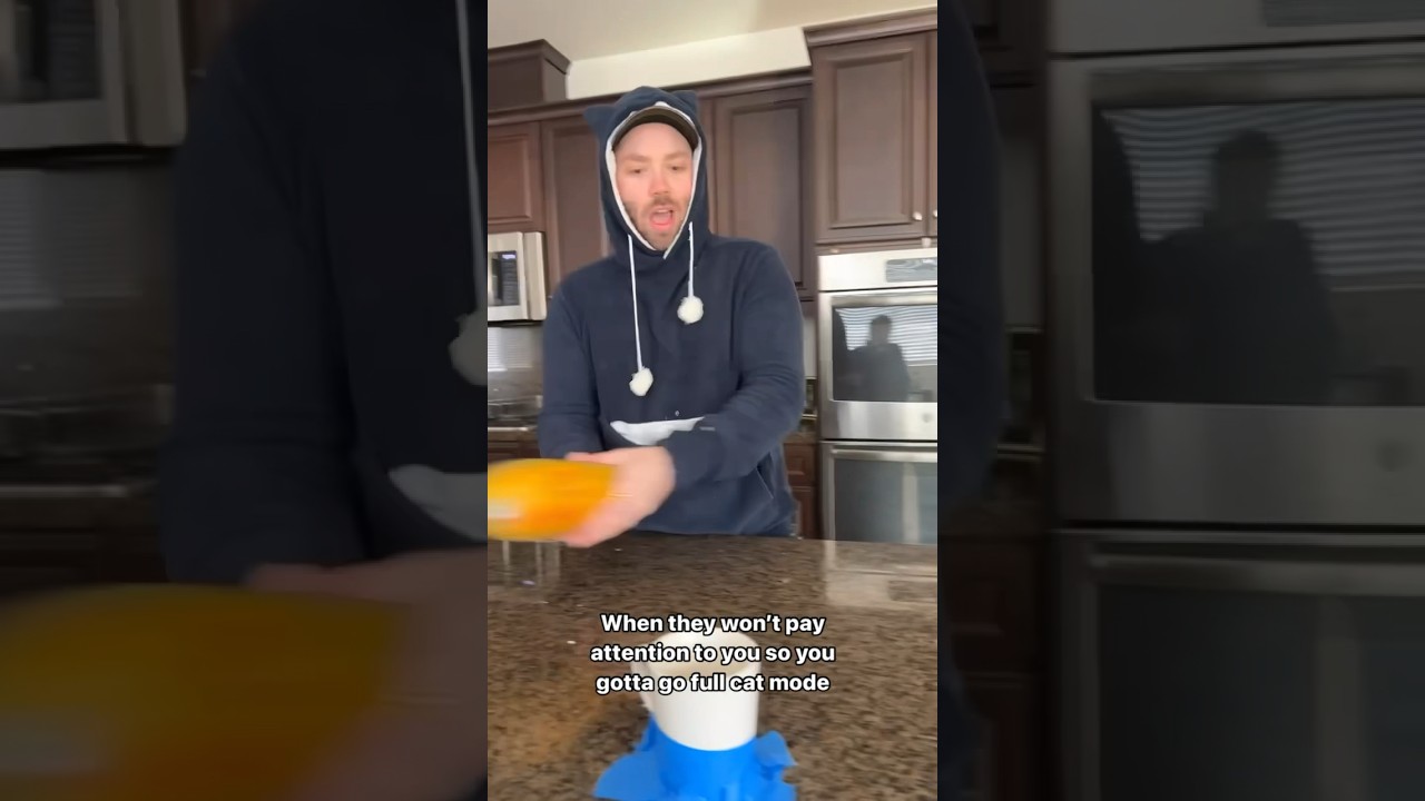 Watch what happens when I act like my cat to get attention from my ...