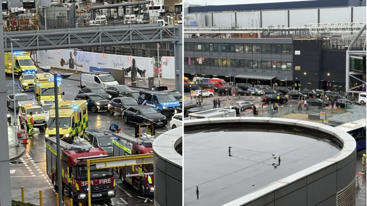 Armed police deployed to incident at Heathrow Airport Terminal 3