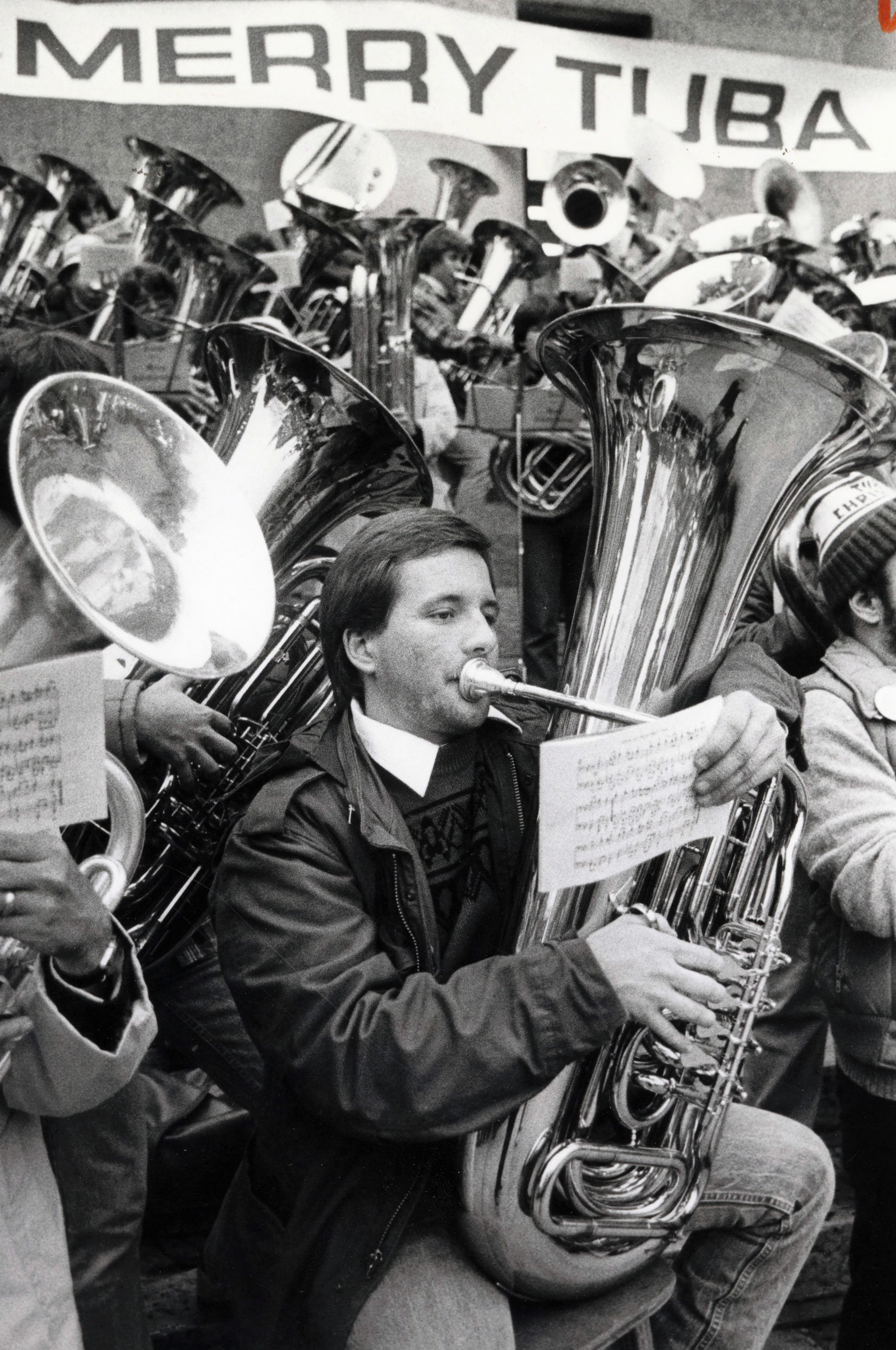 Merry Tuba Christmas started in 1974 in NYC and in Columbus in 1982