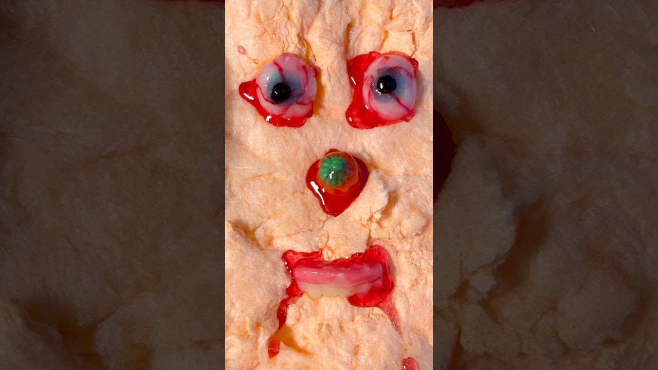 Halloween school lunch spooky cotton candy part two