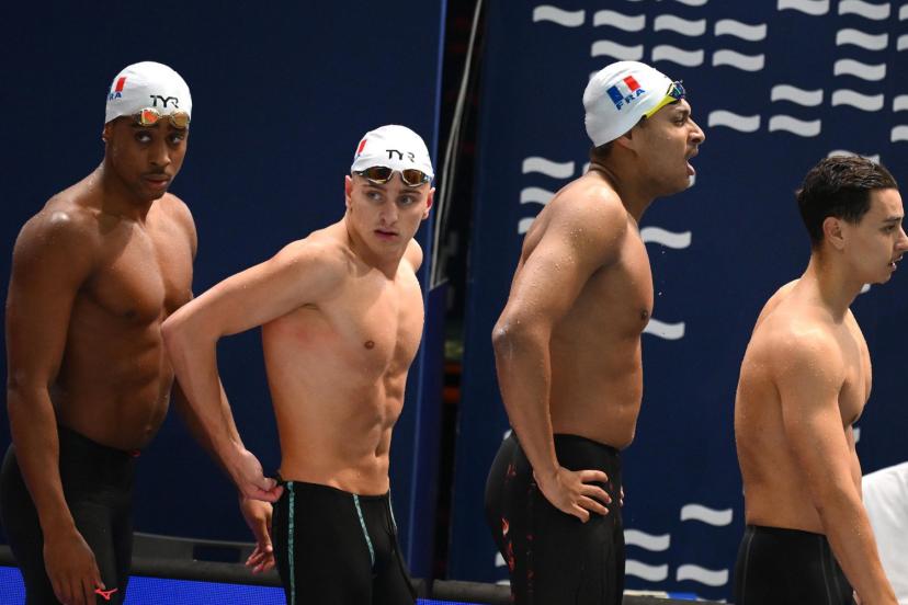 Le relais français masculin qualifié pour la finale du 4x50 m 4 nages ...