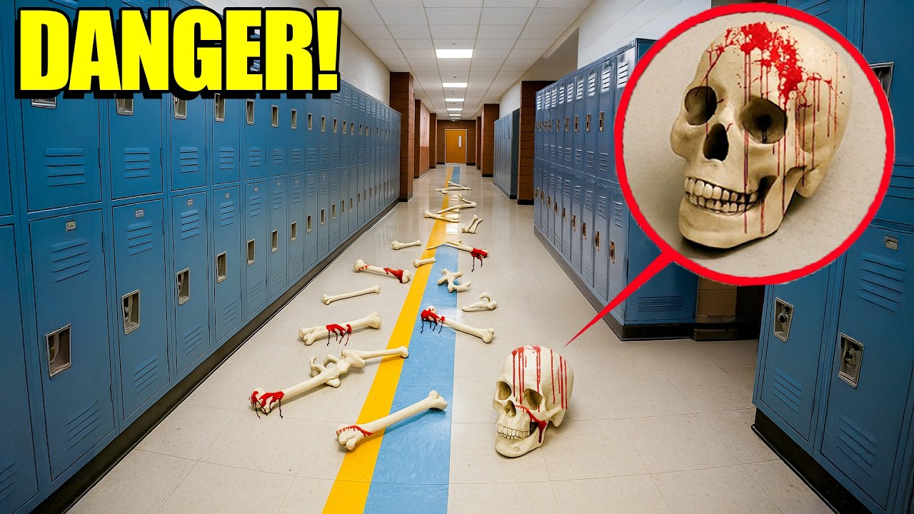 What to do if you see human bones inside a school