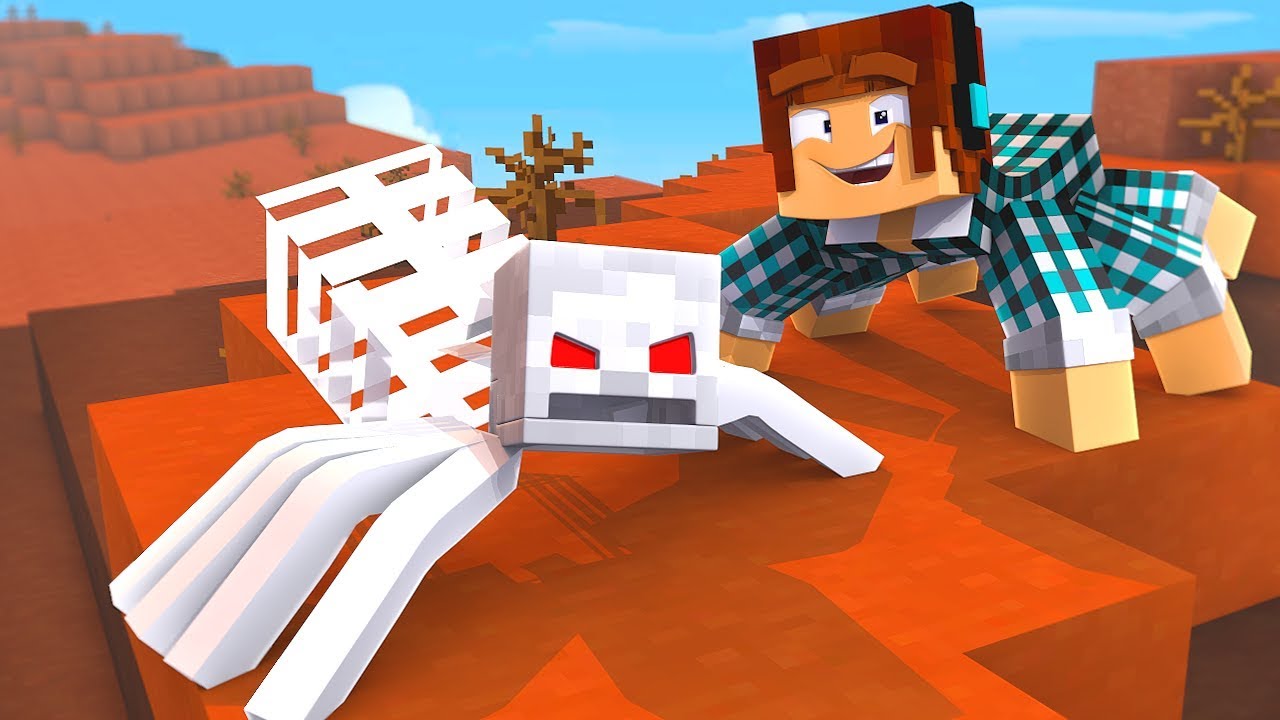 O esqueleto virou uma aranha! - [ Vida de aranha #14 ] - Minecraft