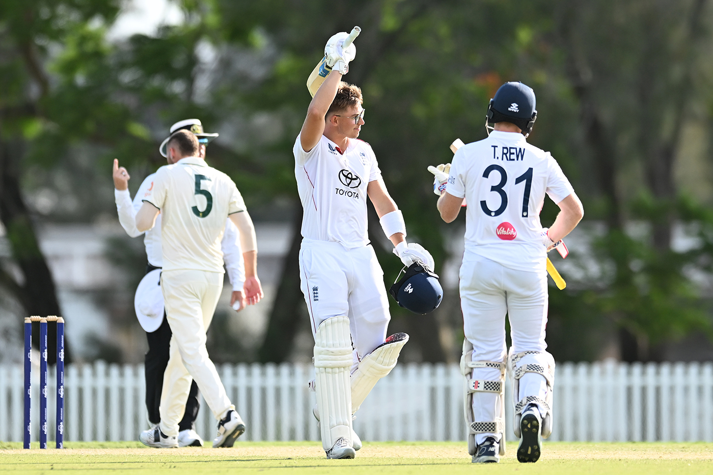 Tribe hits ton for England Lions, Bethell in the runs