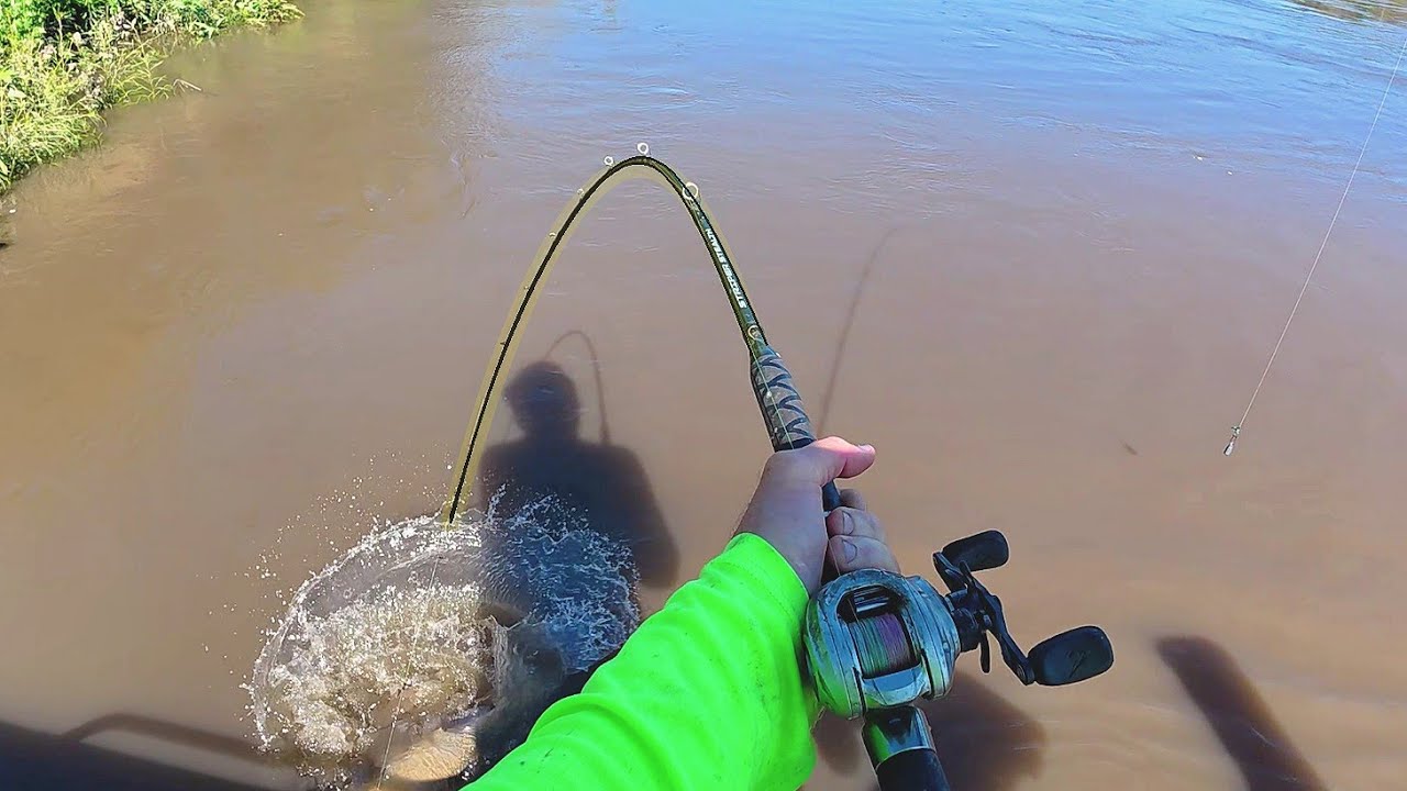 River fishing with a surprising catch