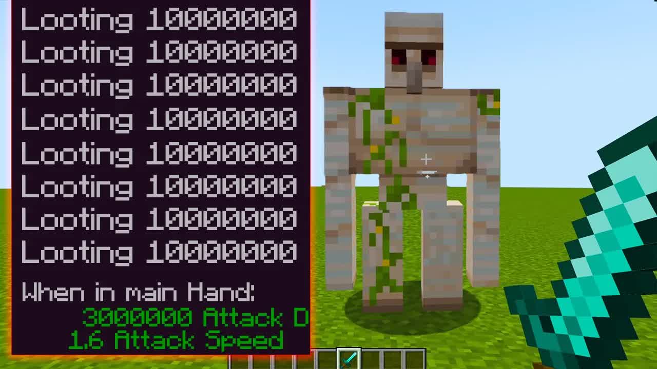 10,000,000 looting vs Iron Golem