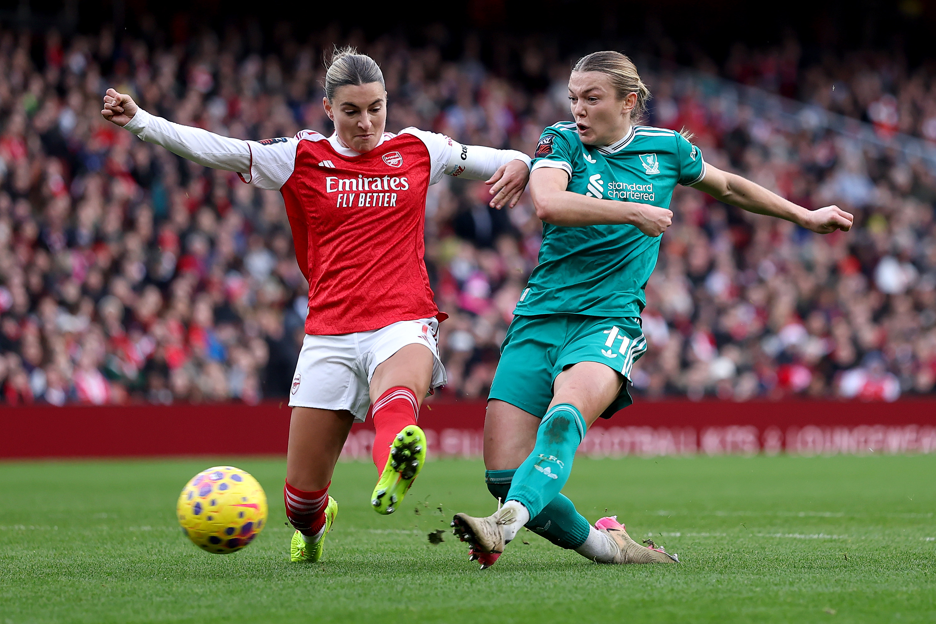 Arsenal 2, Liverpool FC Women 1: Shorthanded Reds concede late to drop ...