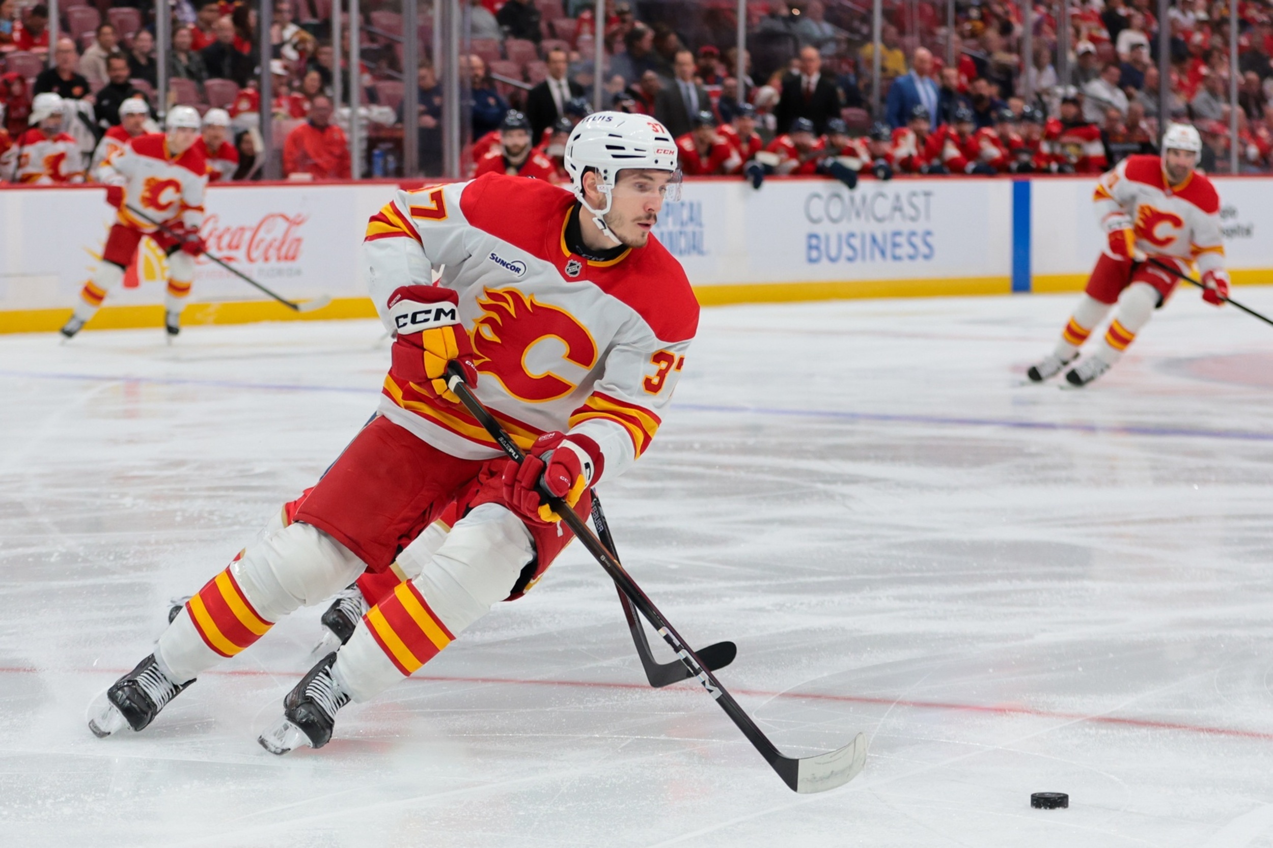 Yan Kuznetsov has given the Flames blueline a clearly-defined top four