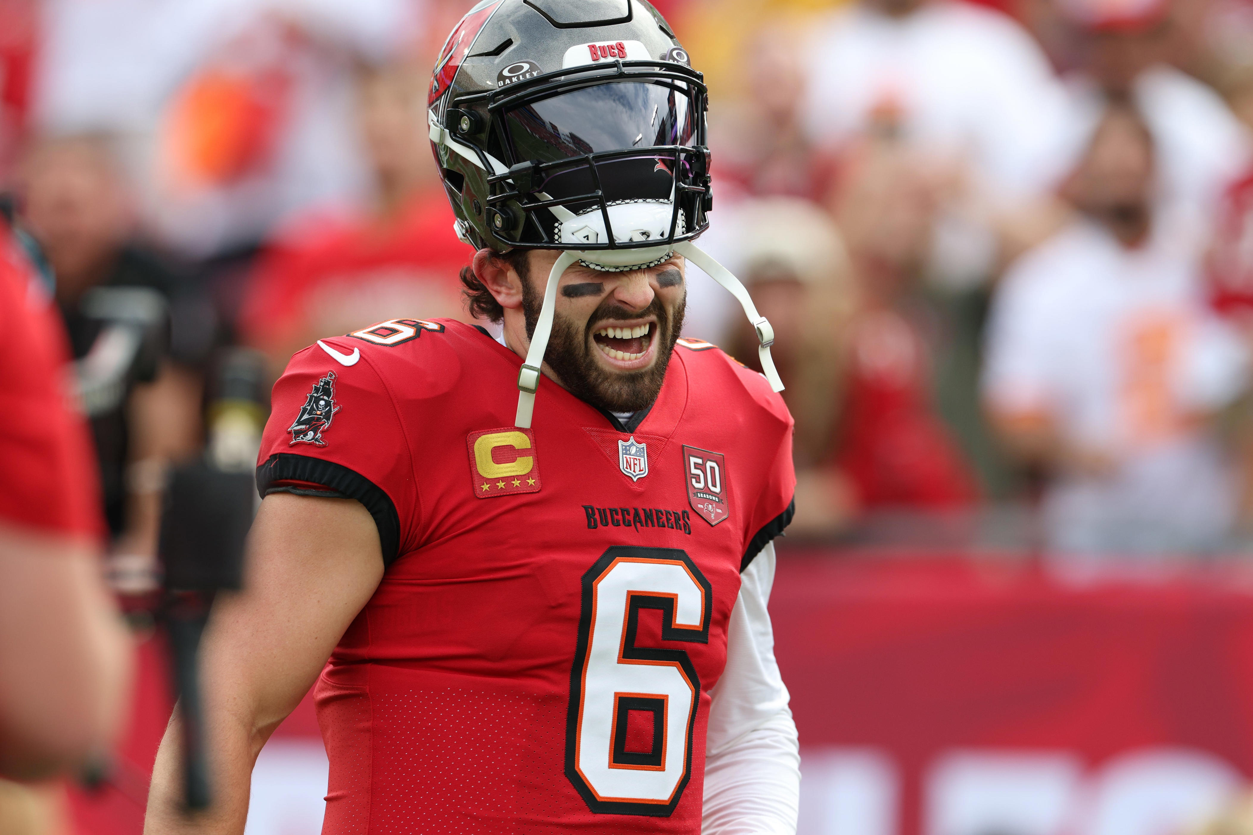 Watch: Saints CB Alontae Taylor picks off Bucs QB Baker Mayfield