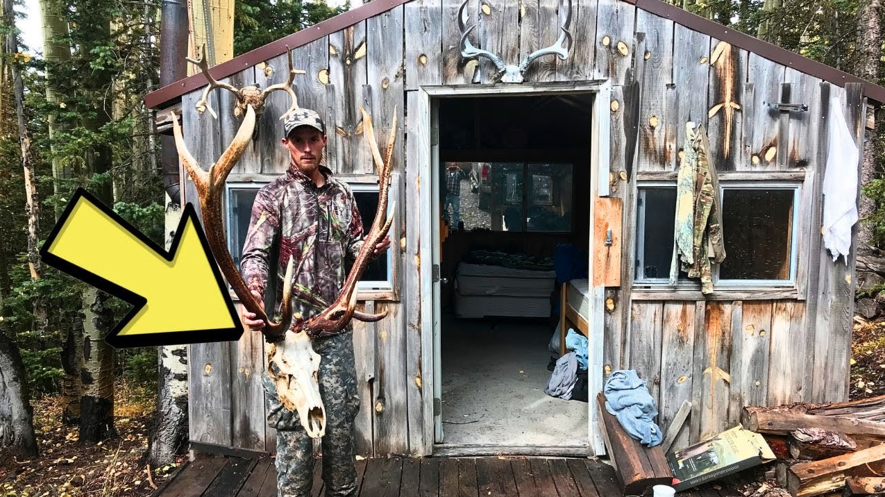 Old man explores abandoned shack and finds hidden treasures