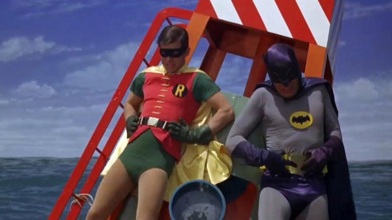 One extremely rare DC collectible depicts Adam West's Batman using a ...