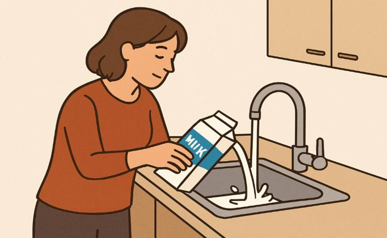 Never pour milk down the sink: The costly plumbing mistake experts warn ...