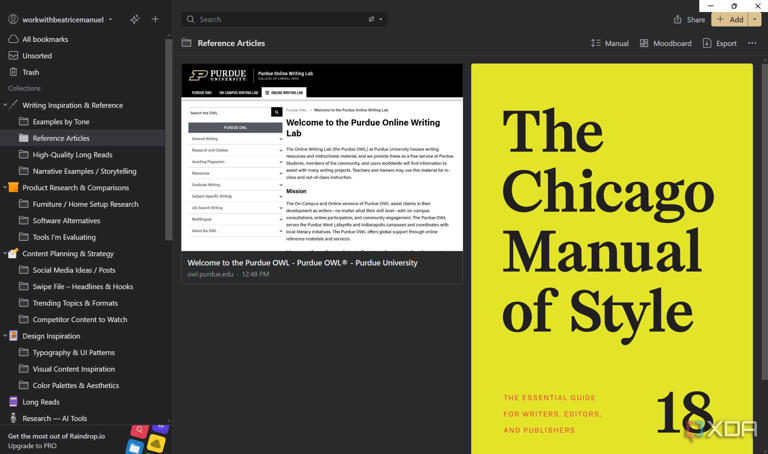 I turned Raindrop.io into a visual research board — no Notion or ...