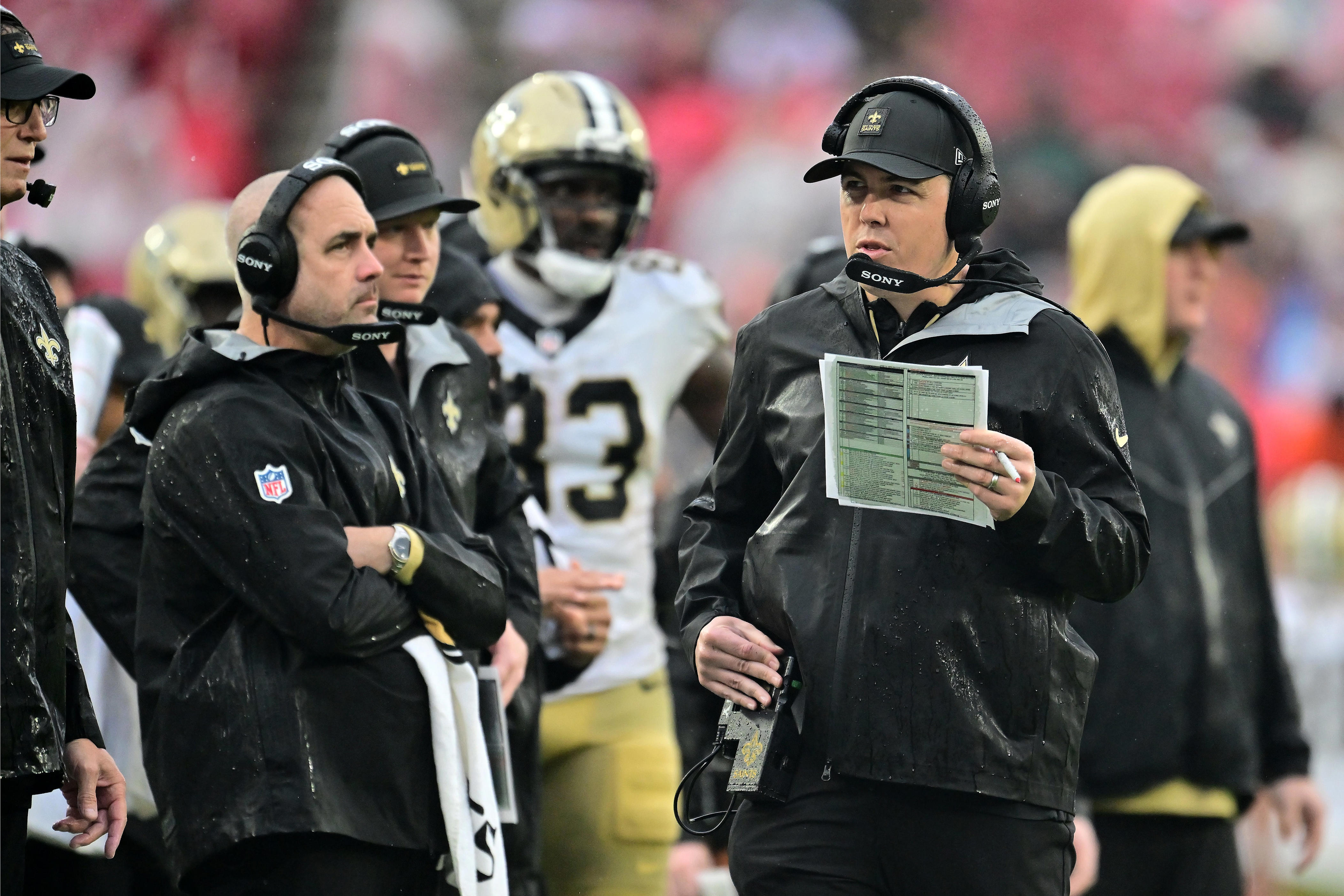 Why didn't Saints challenge bad spot vs. Bucs? Kellen Moore explains