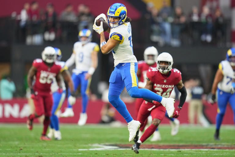 Receiver Puka Nacua puts on a show in Rams' thumping of the Cardinals