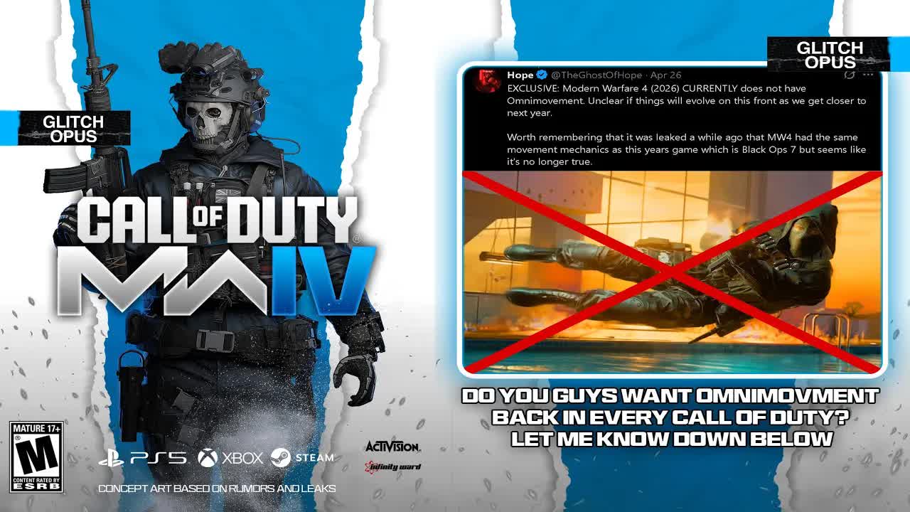Modern Warfare 4 leaks (COD 2026) Black Ops 2 crossover, no omnimovement, DMZ return, campaign info