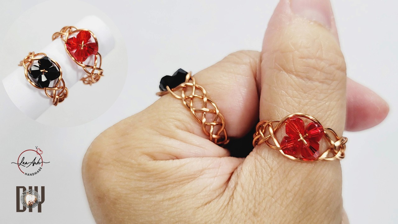 How 4-wire braiding makes better rings | Make simple jewelry at home 1114