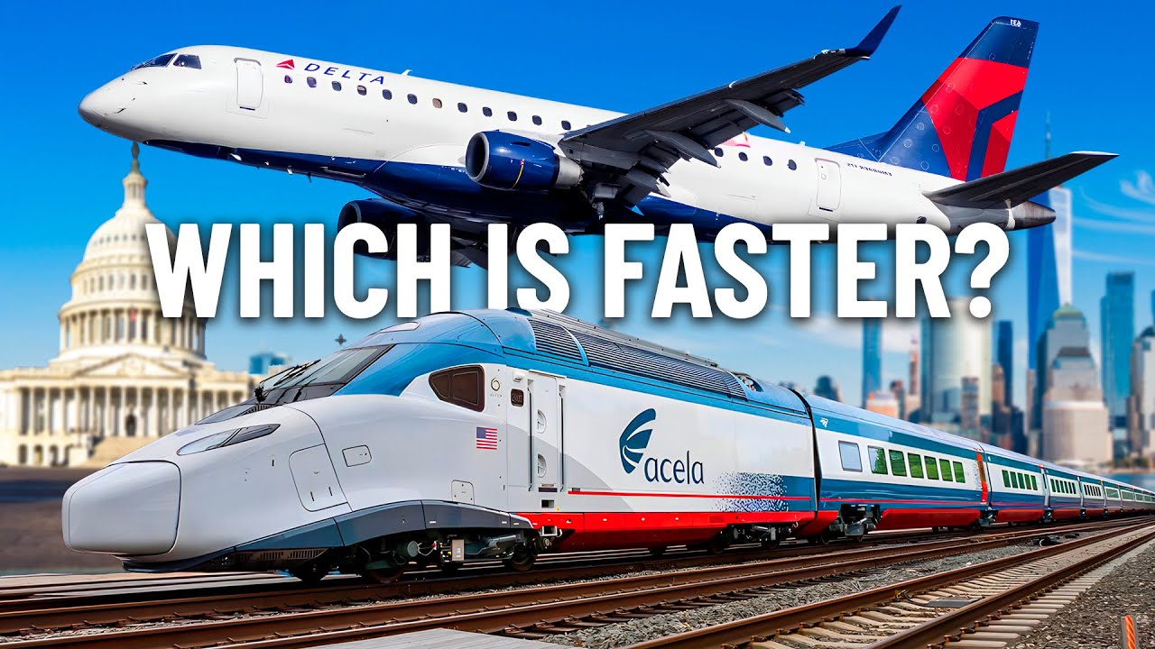 Train vs. plane race between NYC and DC