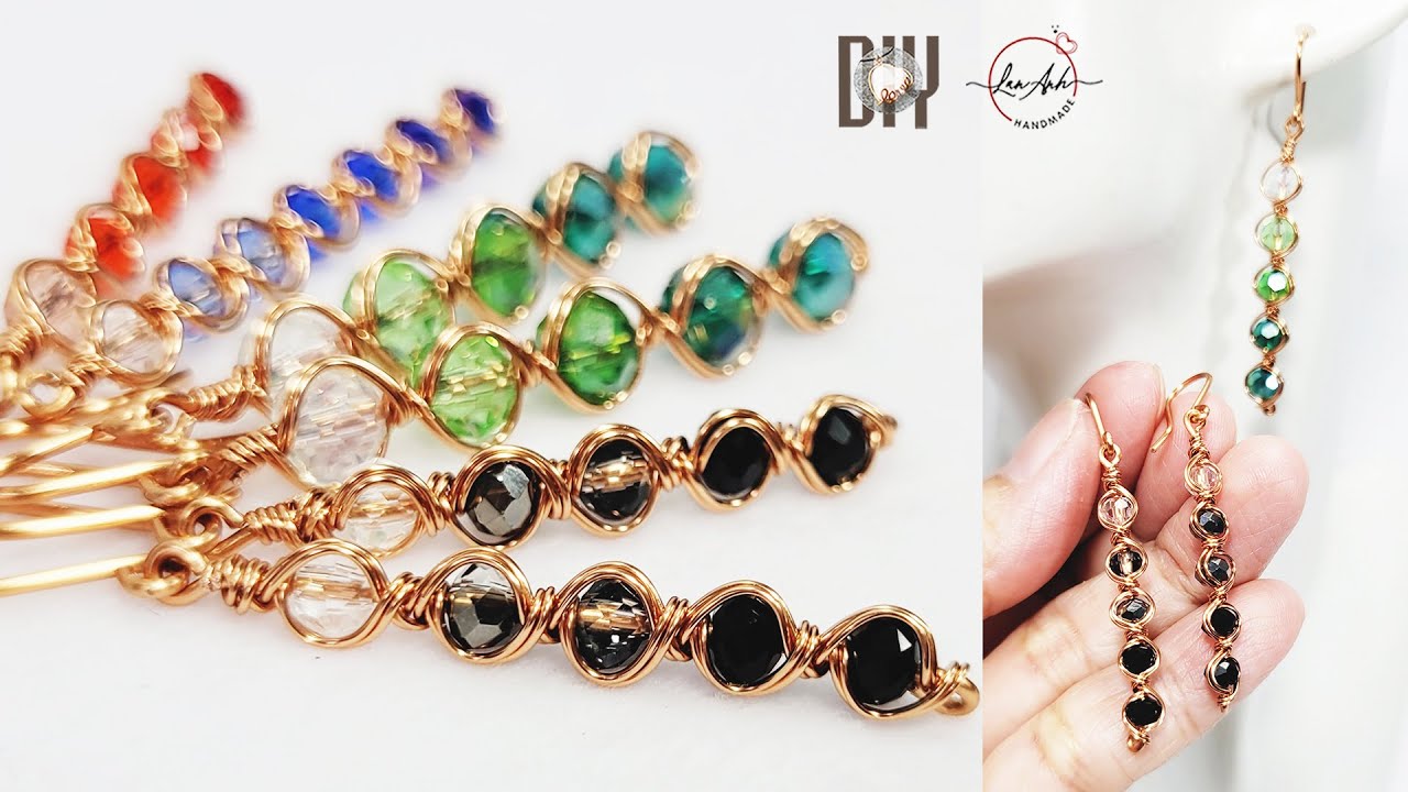 Modern minimalist wire earrings | Simple designs and subtle sparkle 1112