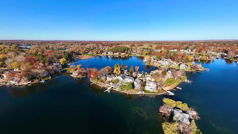 Set along Michigan's picturesque lakeshore is a hidden gem with wooded ...