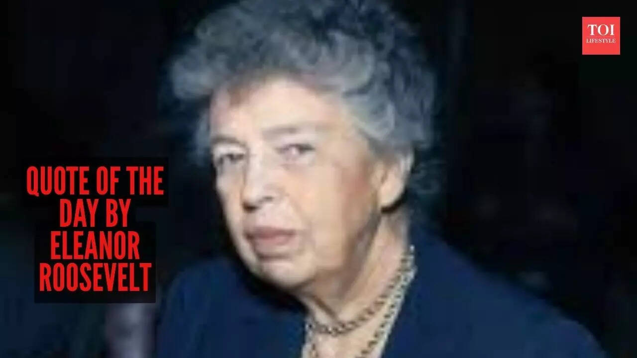 Quote of the day by Eleanor Roosevelt: “Do not stop thinking of life as ...