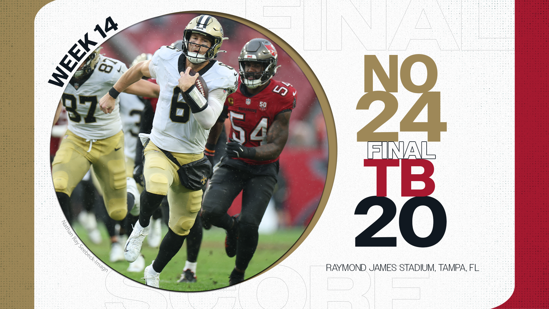 Week 14 game recap: Buccaneers lose to the bottom dwelling Saints