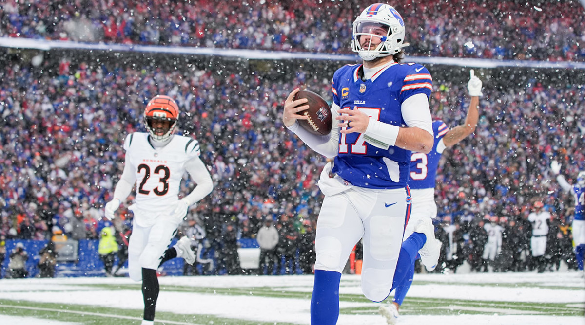 Josh Allen adds to his NFL record with longest TD run of his career
