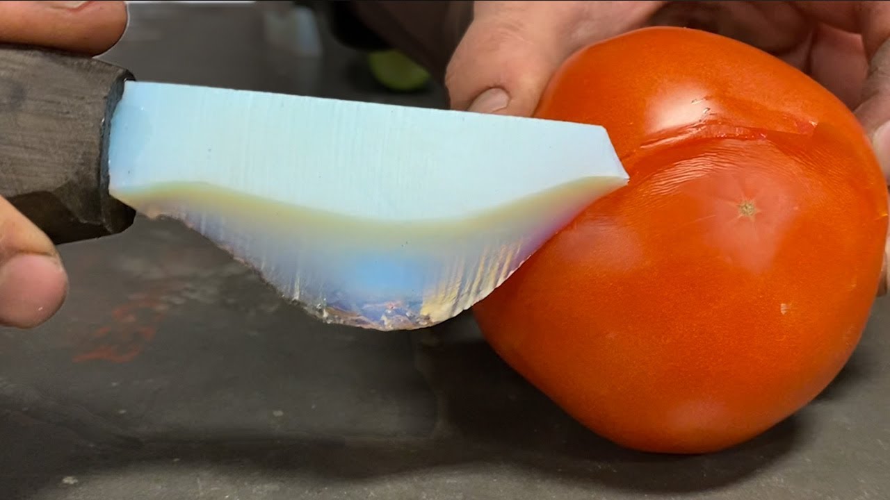 World's sharpest opalite knife