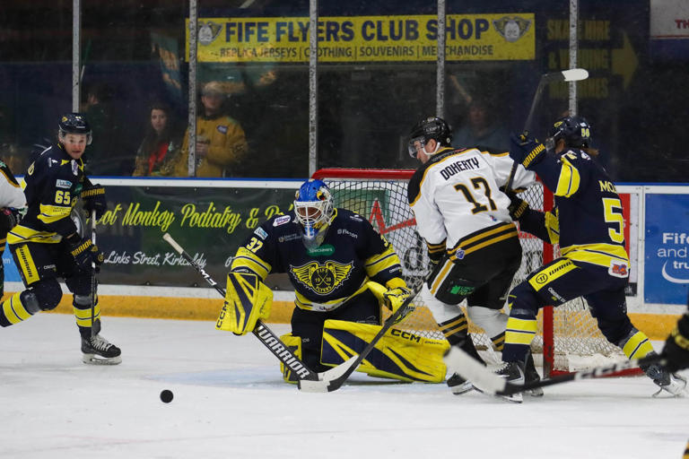 Fife Flyers’ game overshadowed by injury to player who is taken to hospital