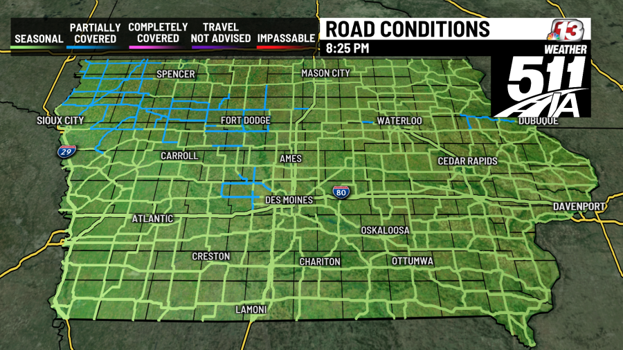 ISP releases crash report, Iowa DOT shows roads ready for Monday