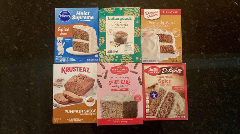 6 spice cake mixes, baked and ranked by a pro baker
