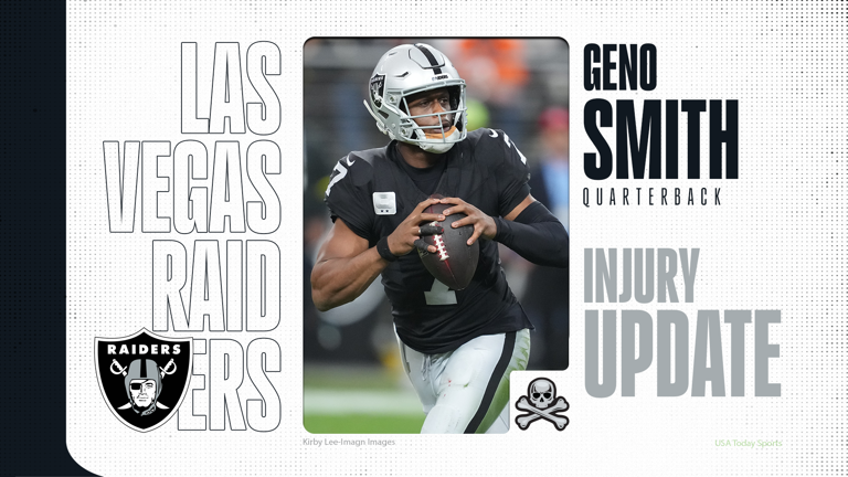 Raiders QB Geno Smith not expected to play in finale vs Chiefs