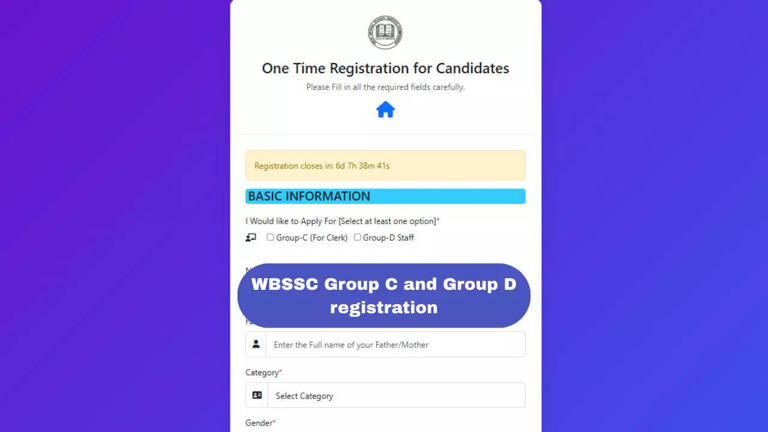 WBSSC Group C & D recruitment 2025 last date today for submitting ...