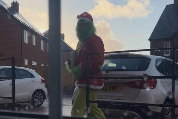 Southampton delivery driver spreads festive cheer dressed as the Grinch