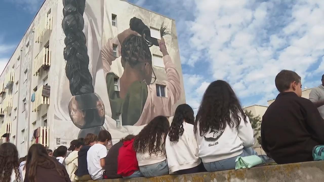 Murals at a Lisbon housing project highlight UN goals and build local pride