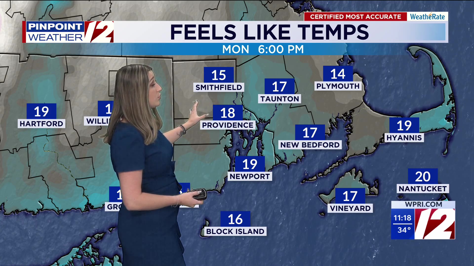 WPRI 12 weather forecast 12/7/25