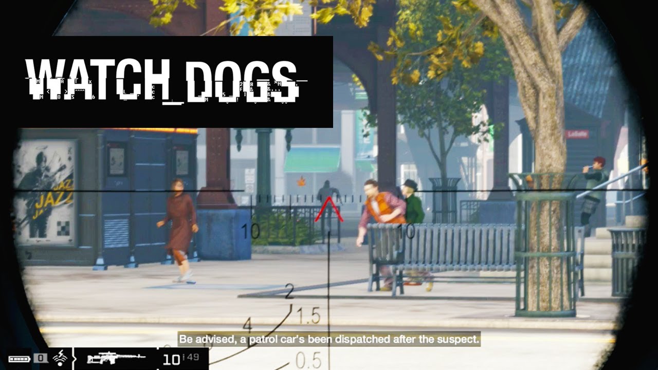 Watch Dogs hack city #3 - shot clock snipe!