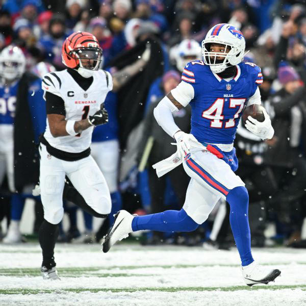 Bills laud Christian Benford's game-changing pick-6 after win