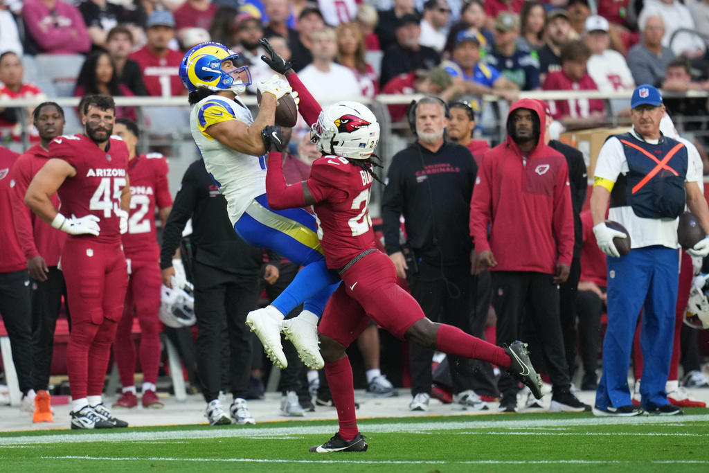 Receiver Puka Nacua puts on a show in Rams' thumping of the Cardinals