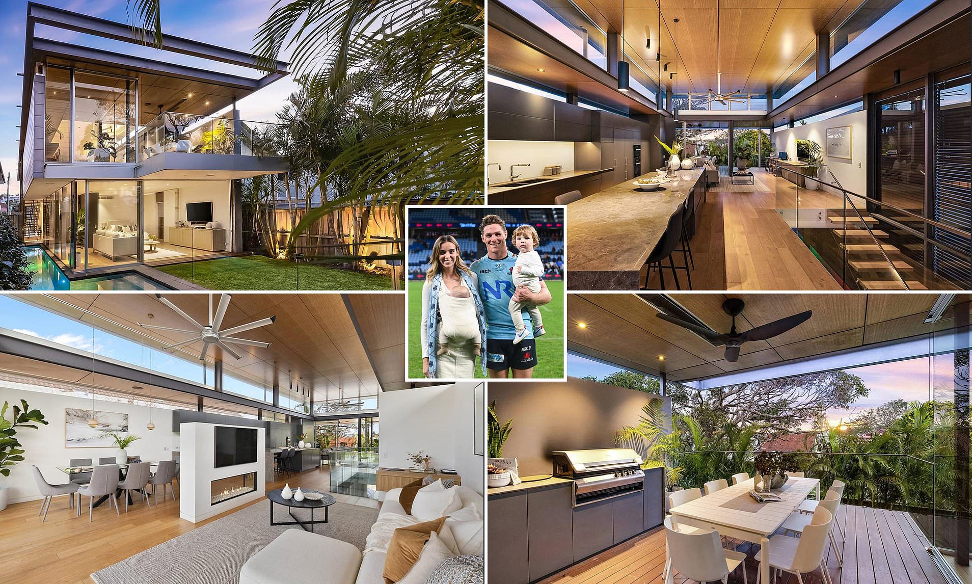 Inside ex-Wallabies captain Michael Hooper's ultra-modern $6.75m home
