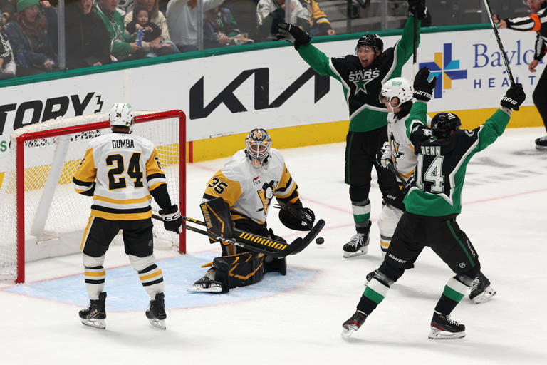 Rantanen scores lone shootout goal as Stars rally past Penguins 3-2