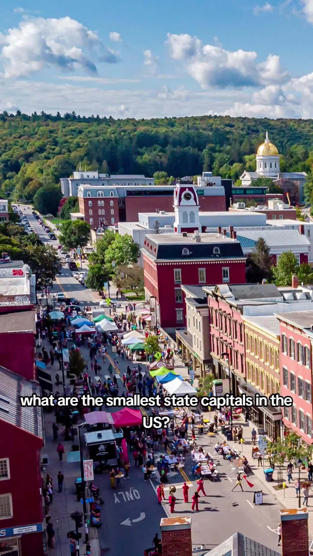 The smallest US state capitals #geography