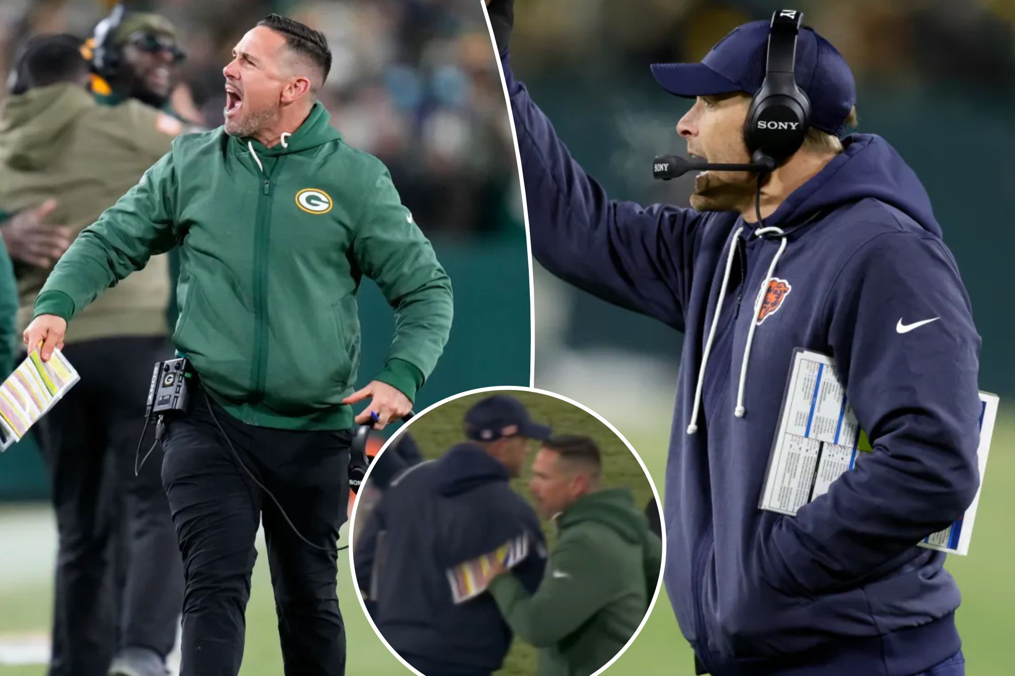 Matt LaFleur, Ben Johnson exchange awkward no-look handshake as ...