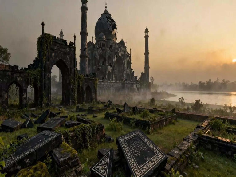Did Shah Jahan build an unfinished Black Taj Mahal? Where is it now?