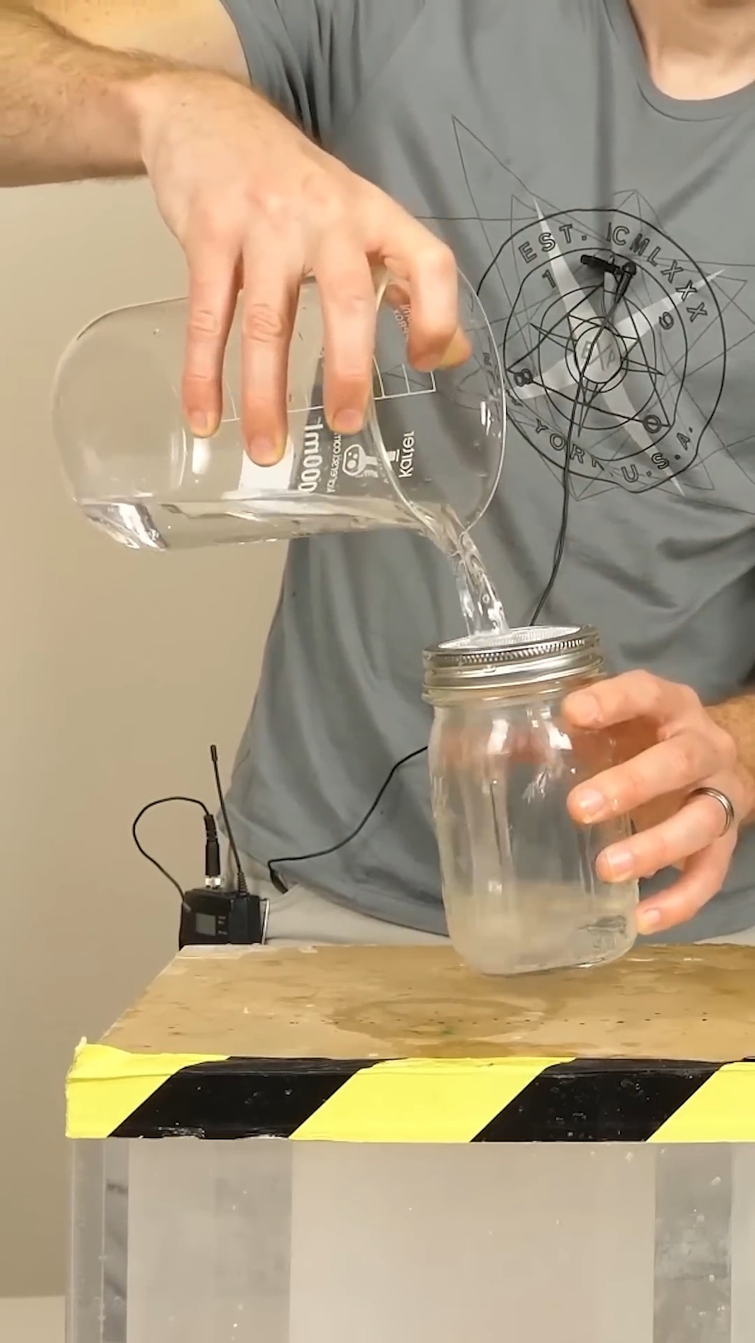 This is how surface tension works to hold water in a glass