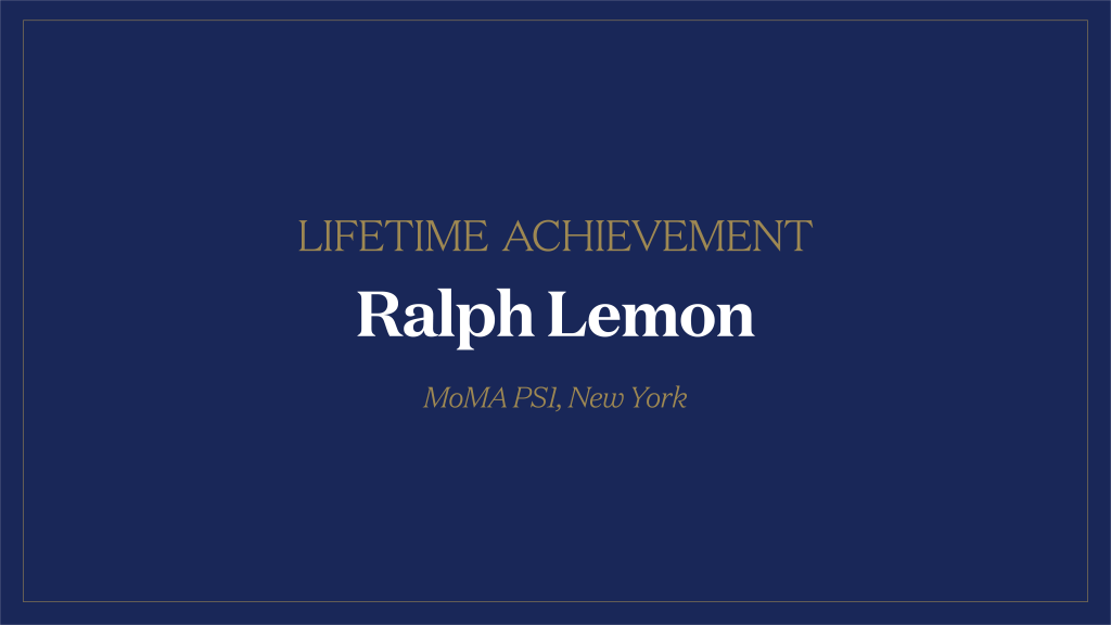 ARTnews awards 2025 lifetime achievement: Ralph Lemon