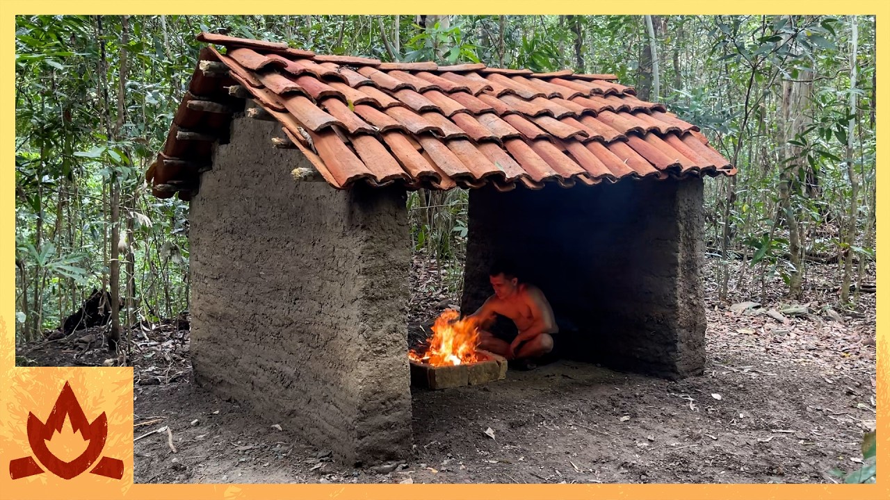 Build a two-walled tiled hut for improved insulation and strength
