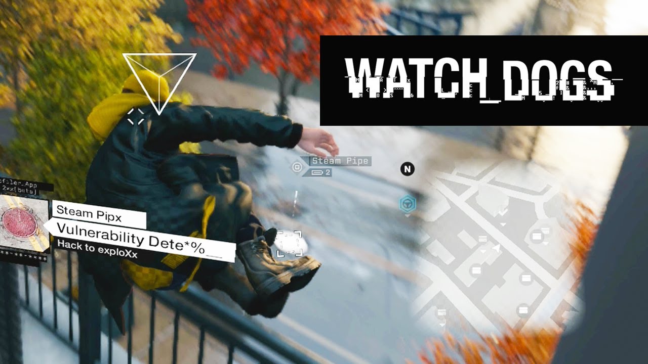 Watch Dogs hack city #4 - pistols and parkour!